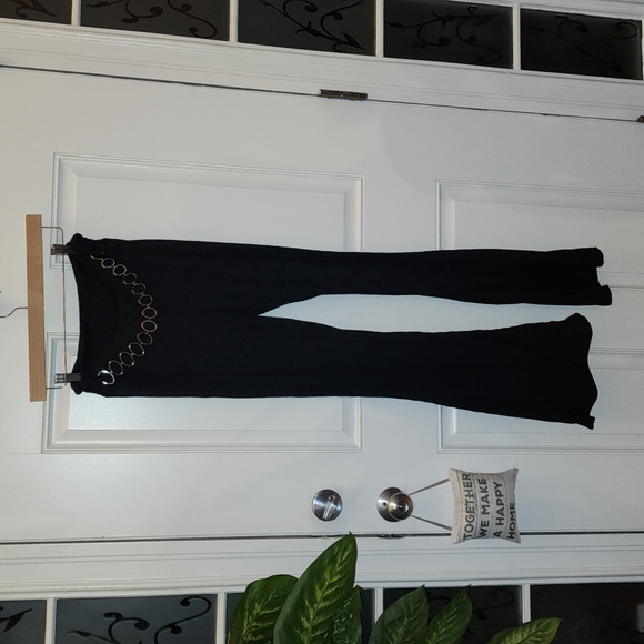 Pants & Jumpsuits | Just Polly Bell Bottom Pants With Attached Silver ...